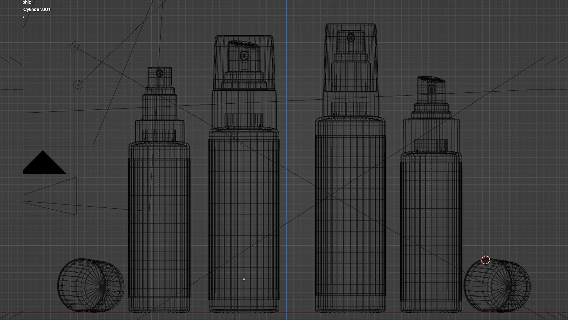 3D Beauty Sprey Bottle Set Model - TurboSquid 2243346