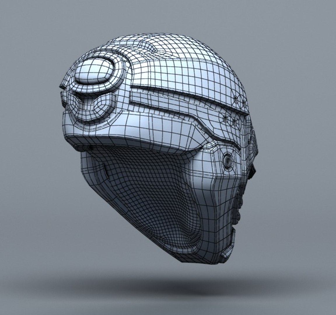 3d scifi helmets