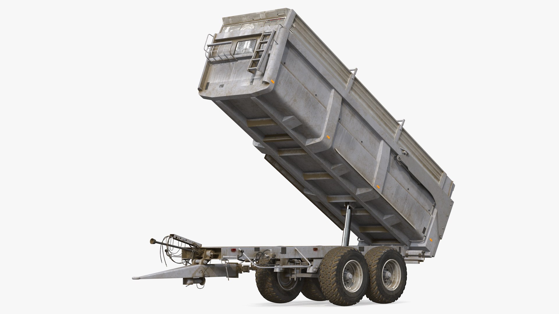 Agricultural Trailer Dirty Rigged 3D Model - TurboSquid 1583591