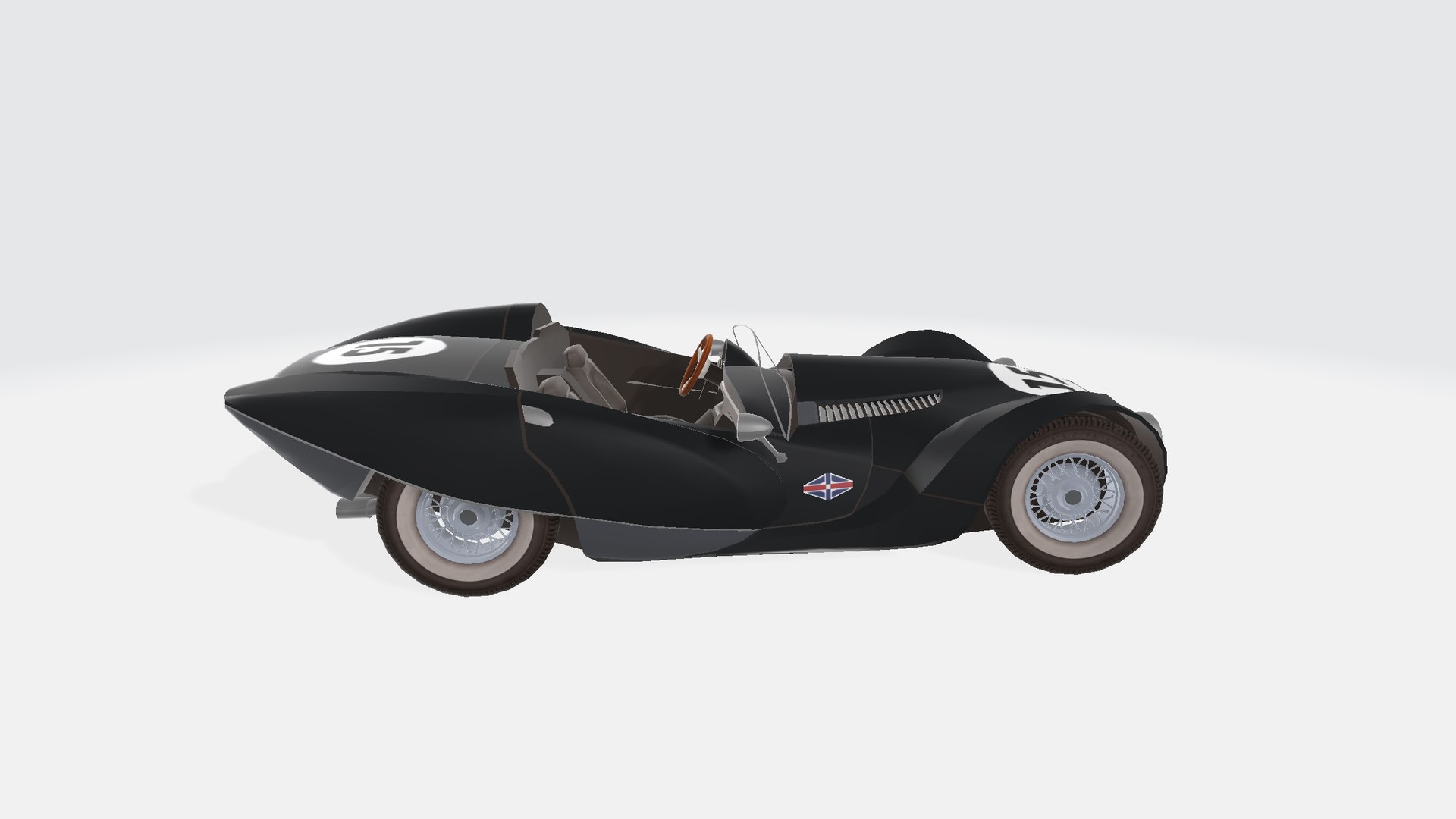 Justice track car black model - TurboSquid 1490669