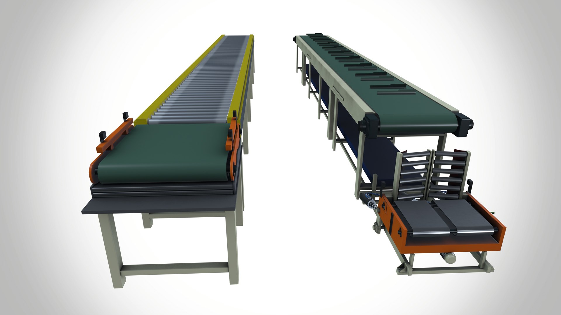 Conveyor Setup 3D Model - TurboSquid 2261461