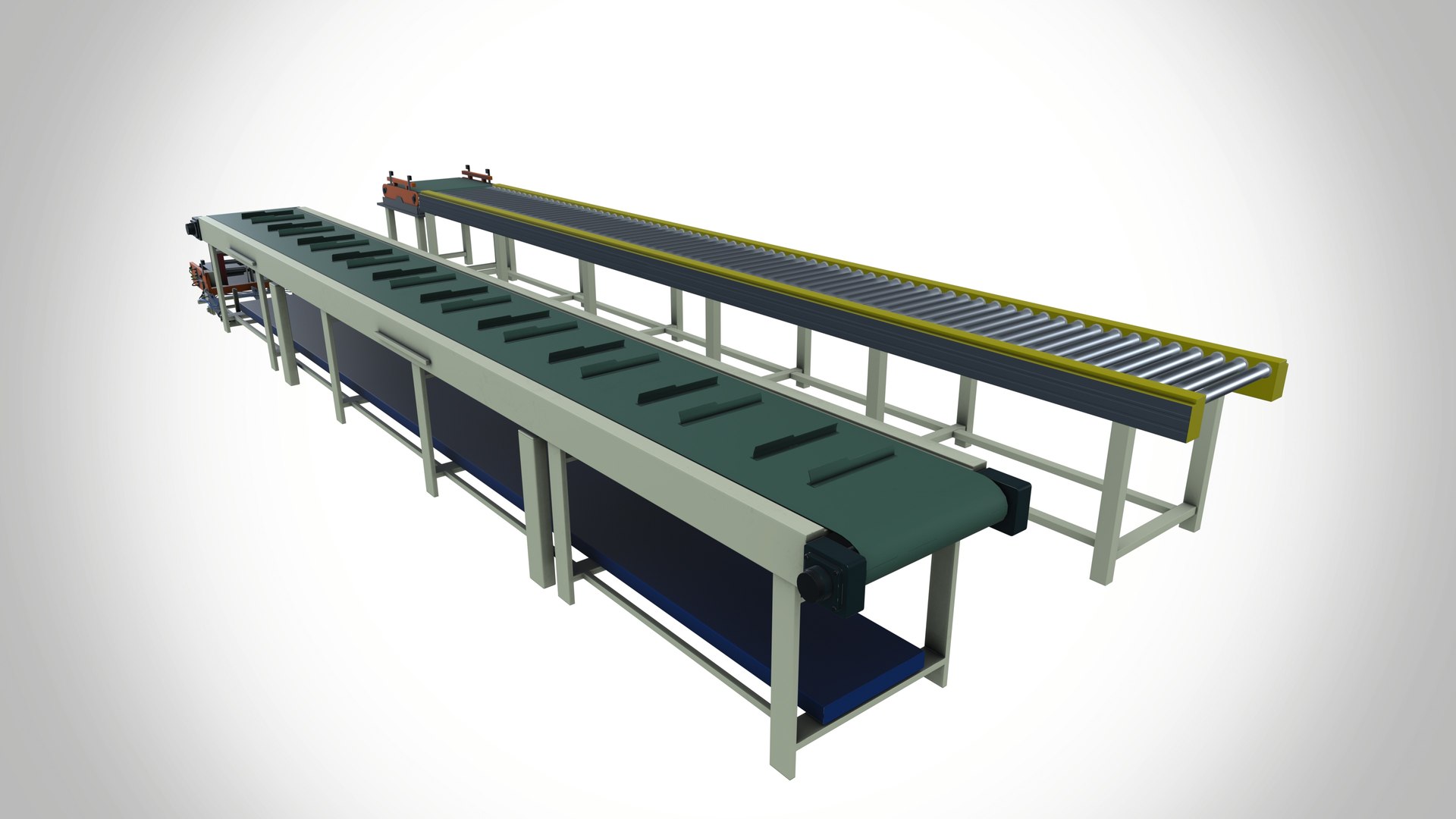 Conveyor Setup 3D Model - TurboSquid 2261461