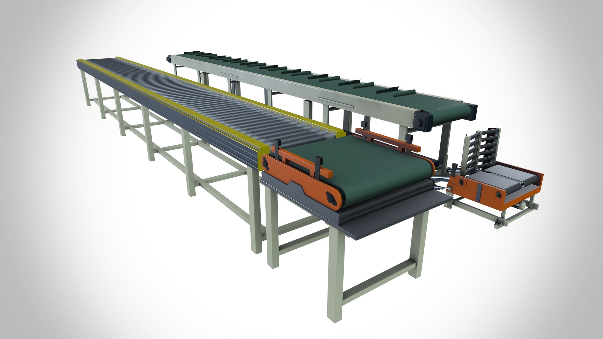 Conveyor Setup 3D Model - TurboSquid 2261461