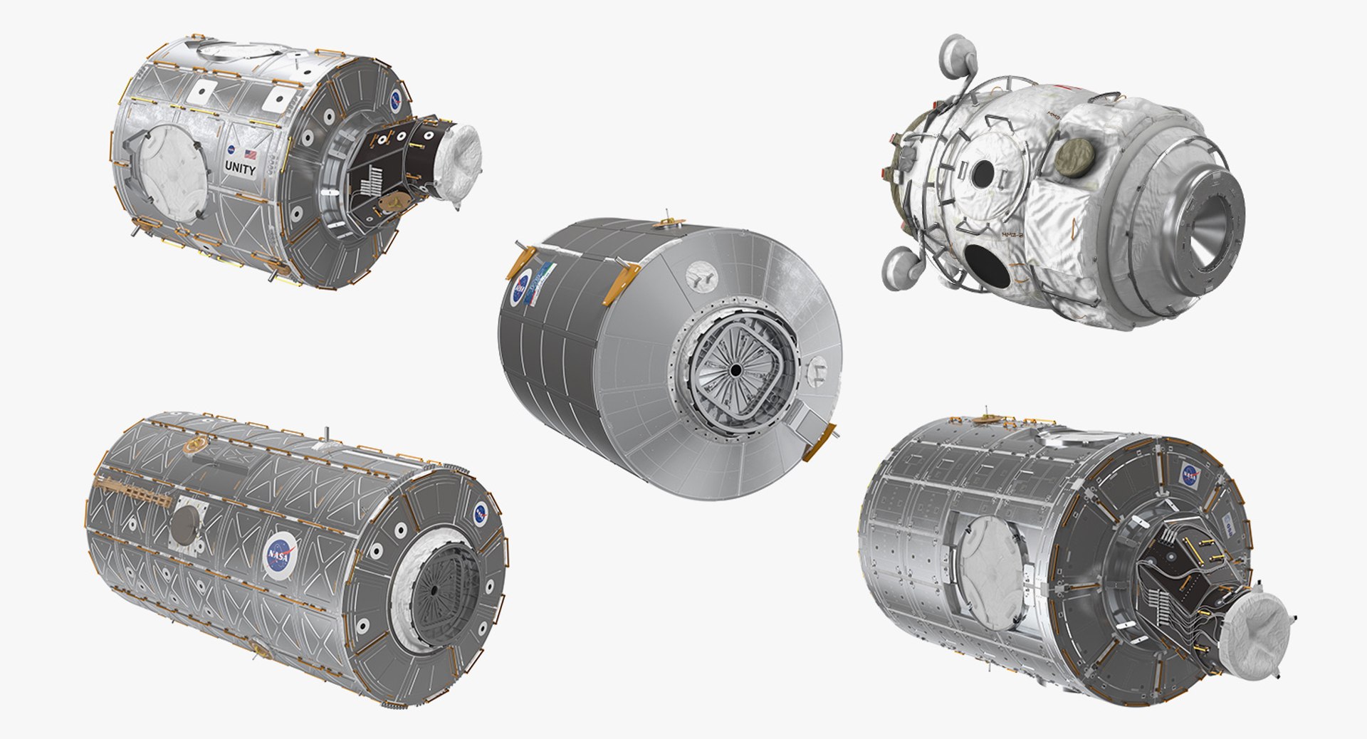 3D iss modules 3 model - TurboSquid 1659485