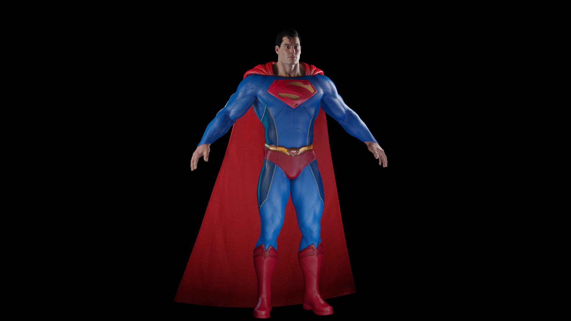 Superman Game Ready 3D Model High Detail Fully Rigged 3D - TurboSquid ...