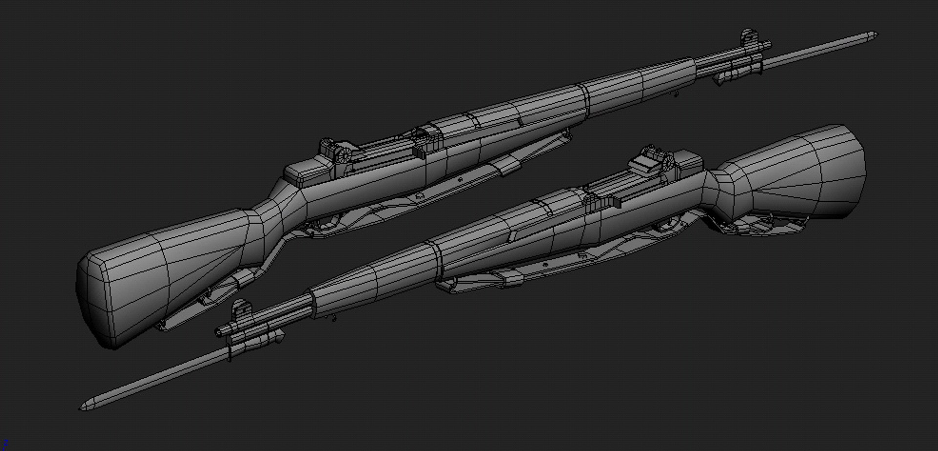 Free Garand Weapons Gun 3d Model
