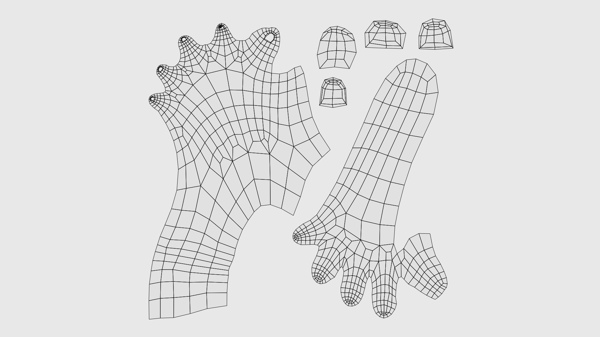 3D Basic Low Poly Foot - TurboSquid 2125444