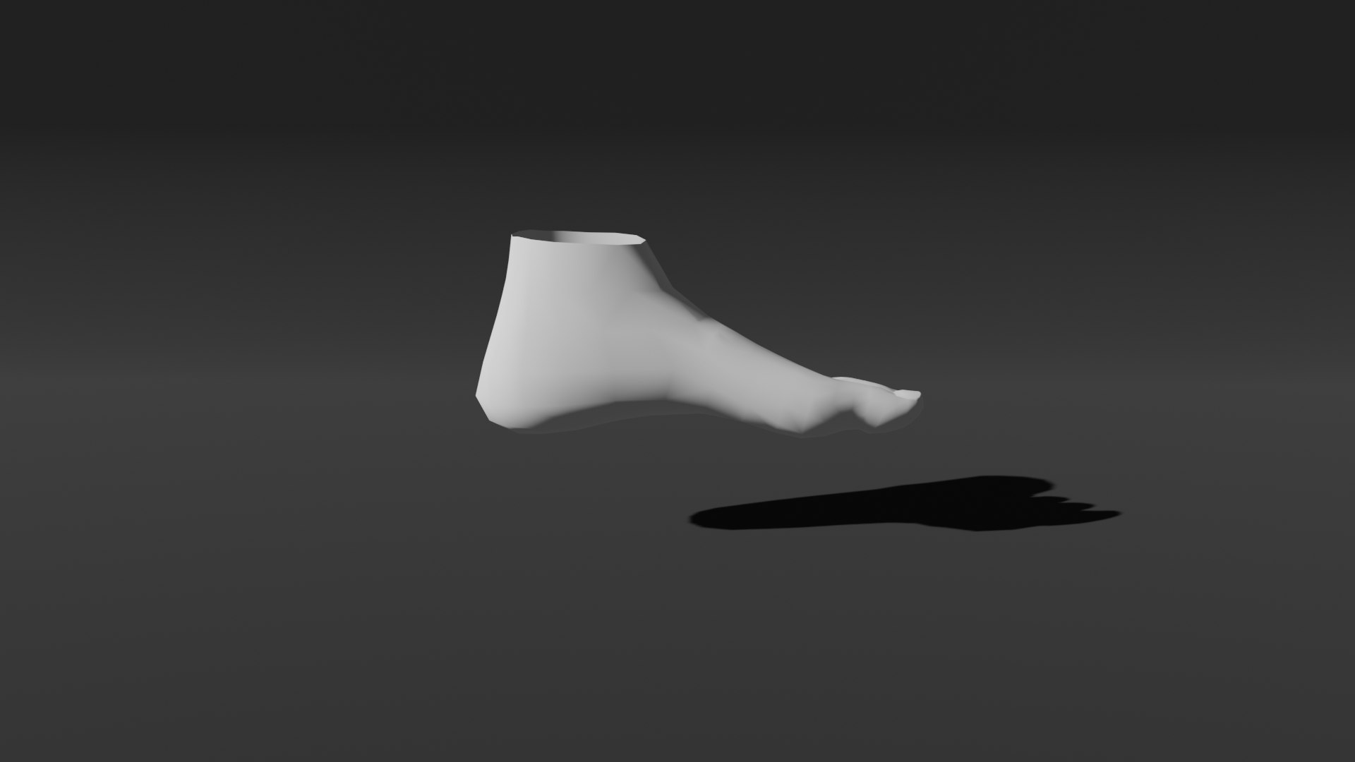 3D Basic Low Poly Foot - TurboSquid 2125444