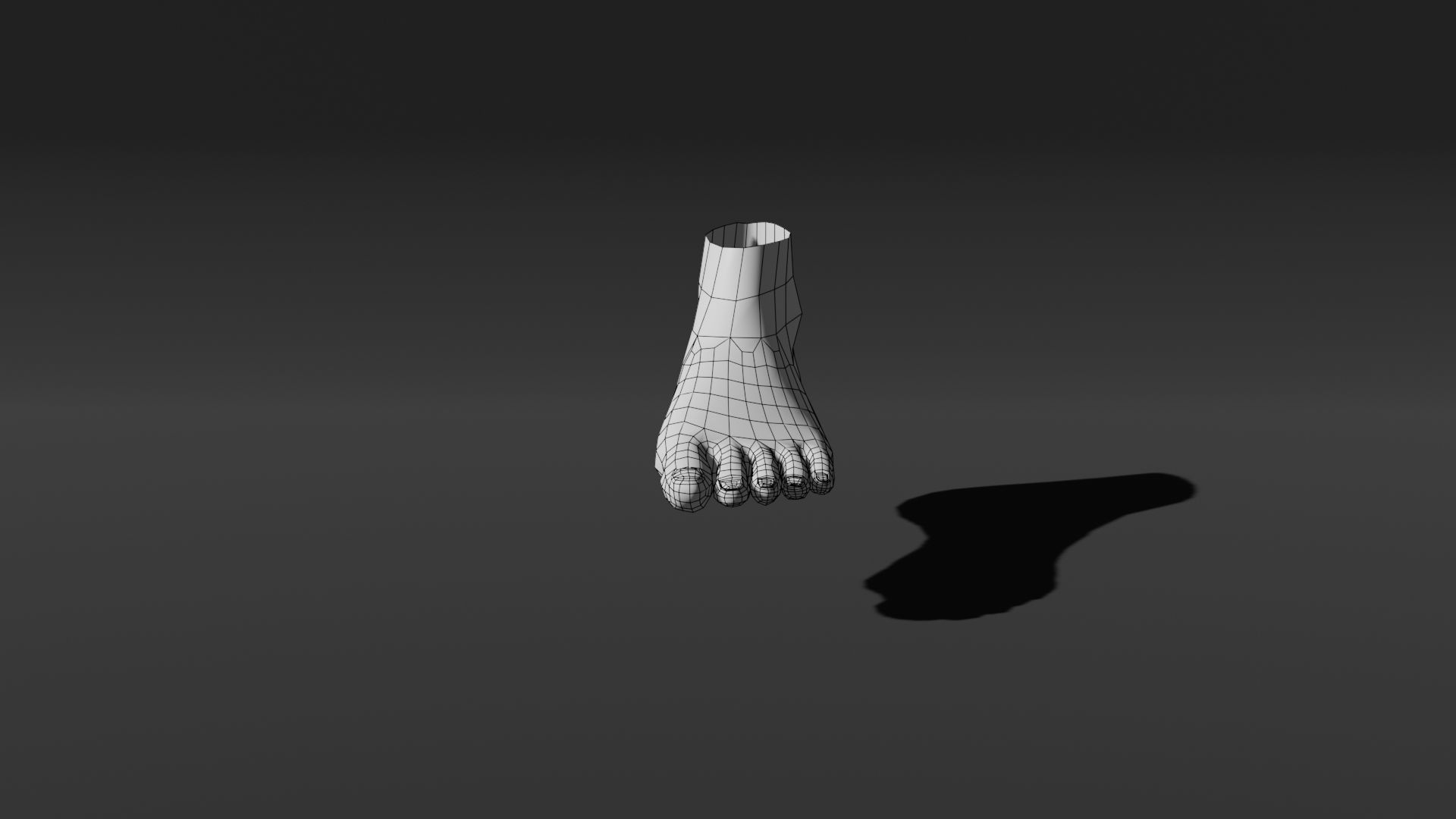 3D Basic Low Poly Foot - TurboSquid 2125444
