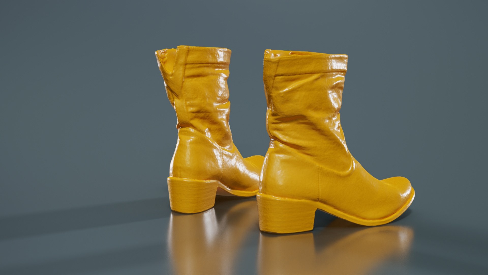3D Indian Leather Boots Remastered - TurboSquid 2361001