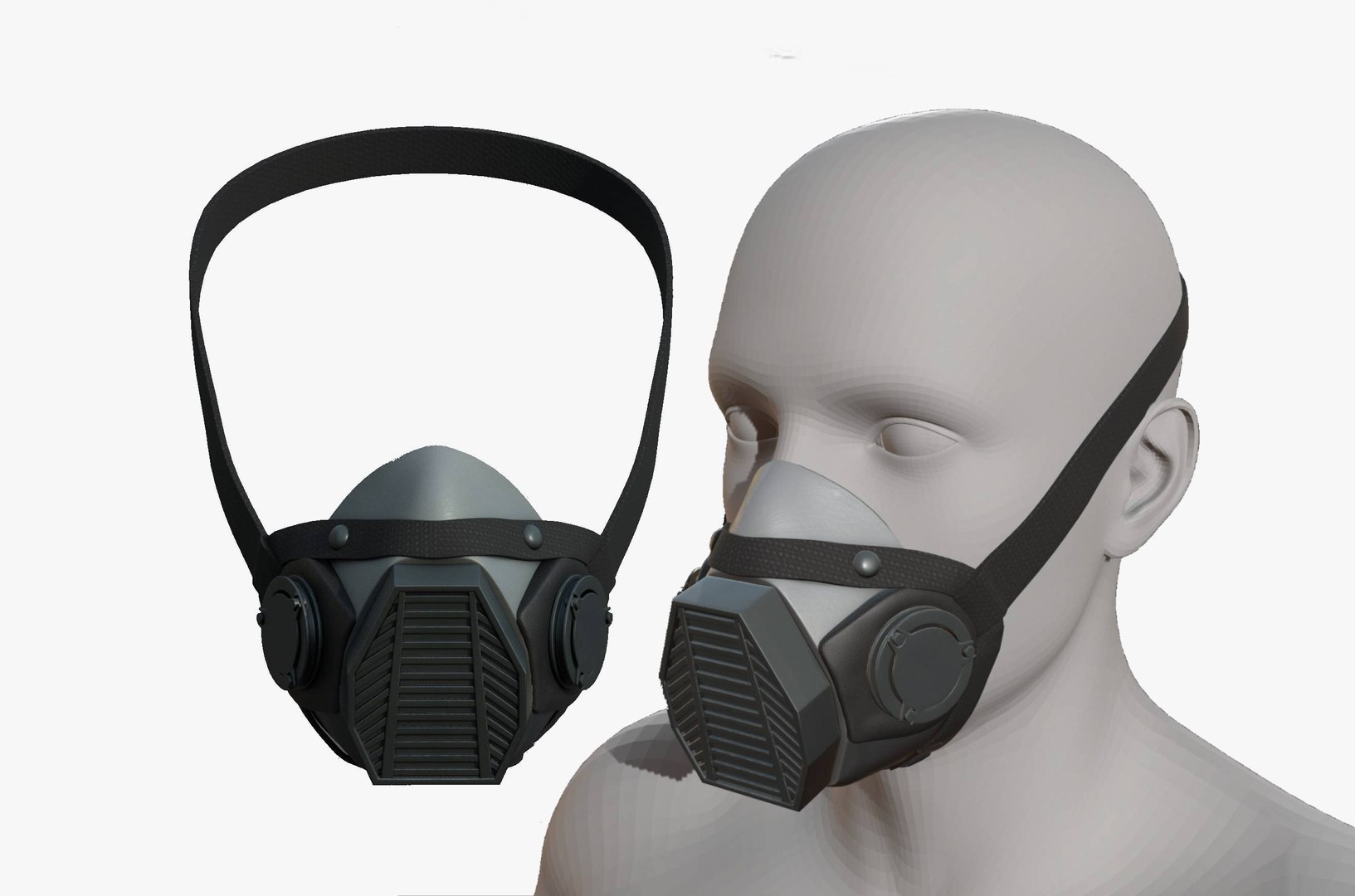 Gas mask 3D model - TurboSquid 1524267