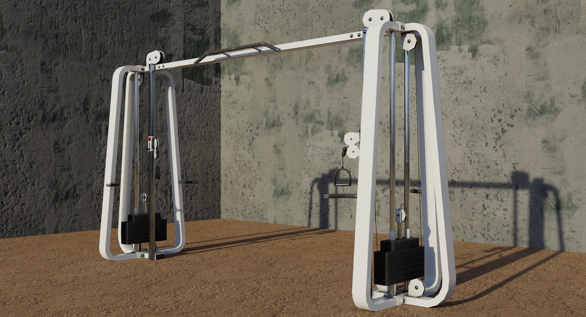 Gym Cablecrossover Machine 3D Model - TurboSquid 1302811