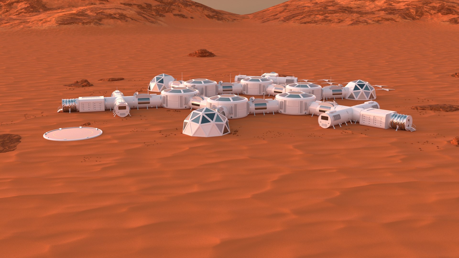 3D Model Mars City - TurboSquid 1876791