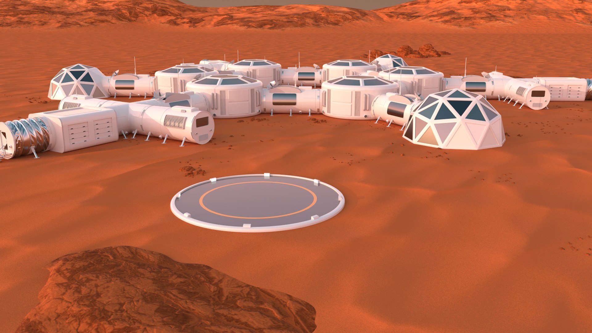 3D Model Mars City - TurboSquid 1876791