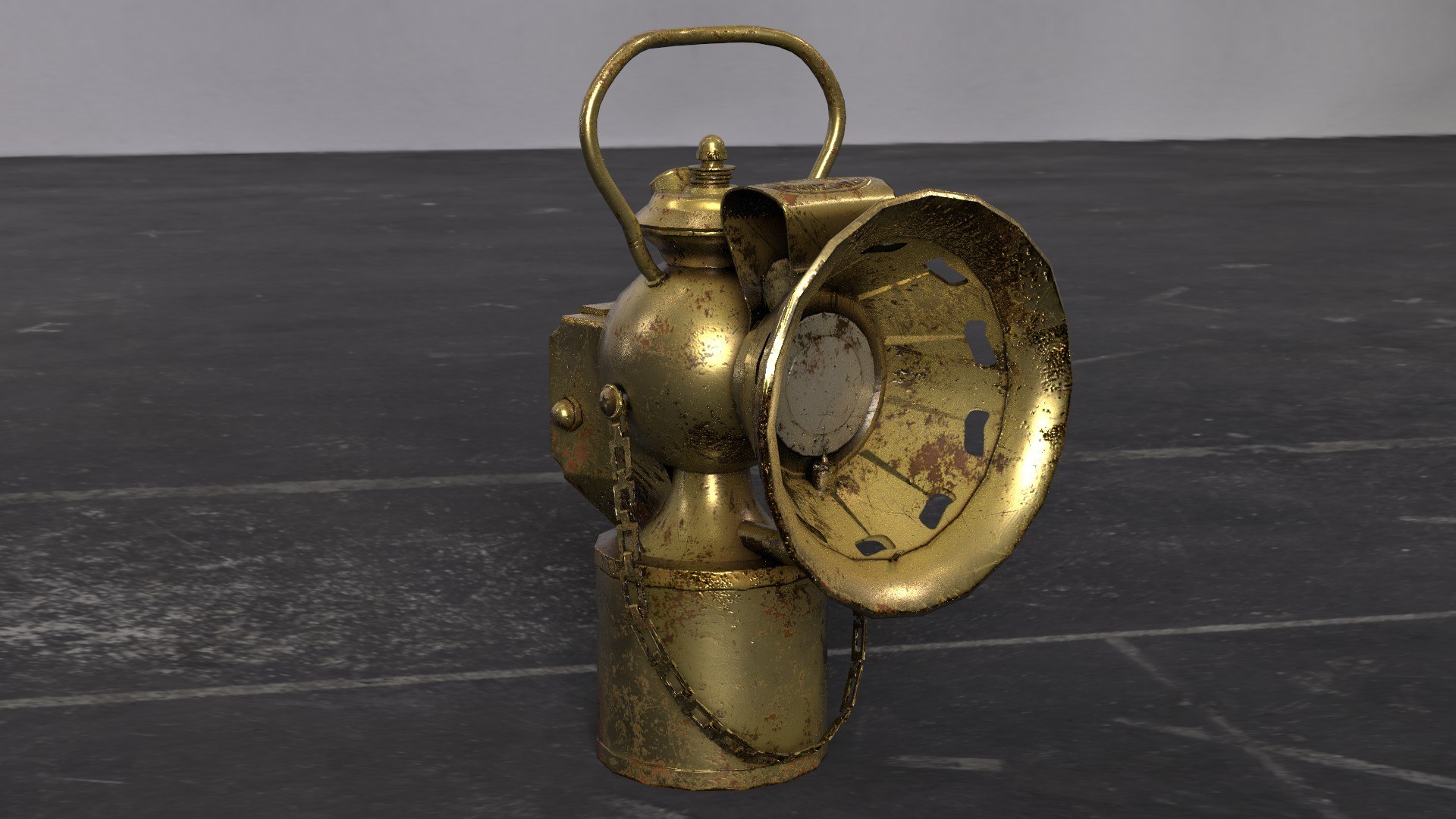 3D Antique Carbide Lamp Model - TurboSquid 2344022