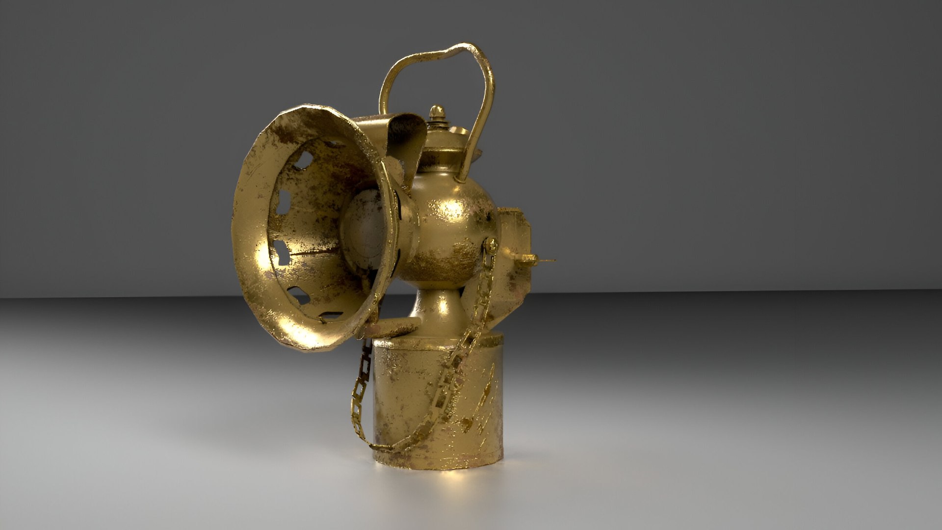 3D Antique Carbide Lamp Model - TurboSquid 2344022