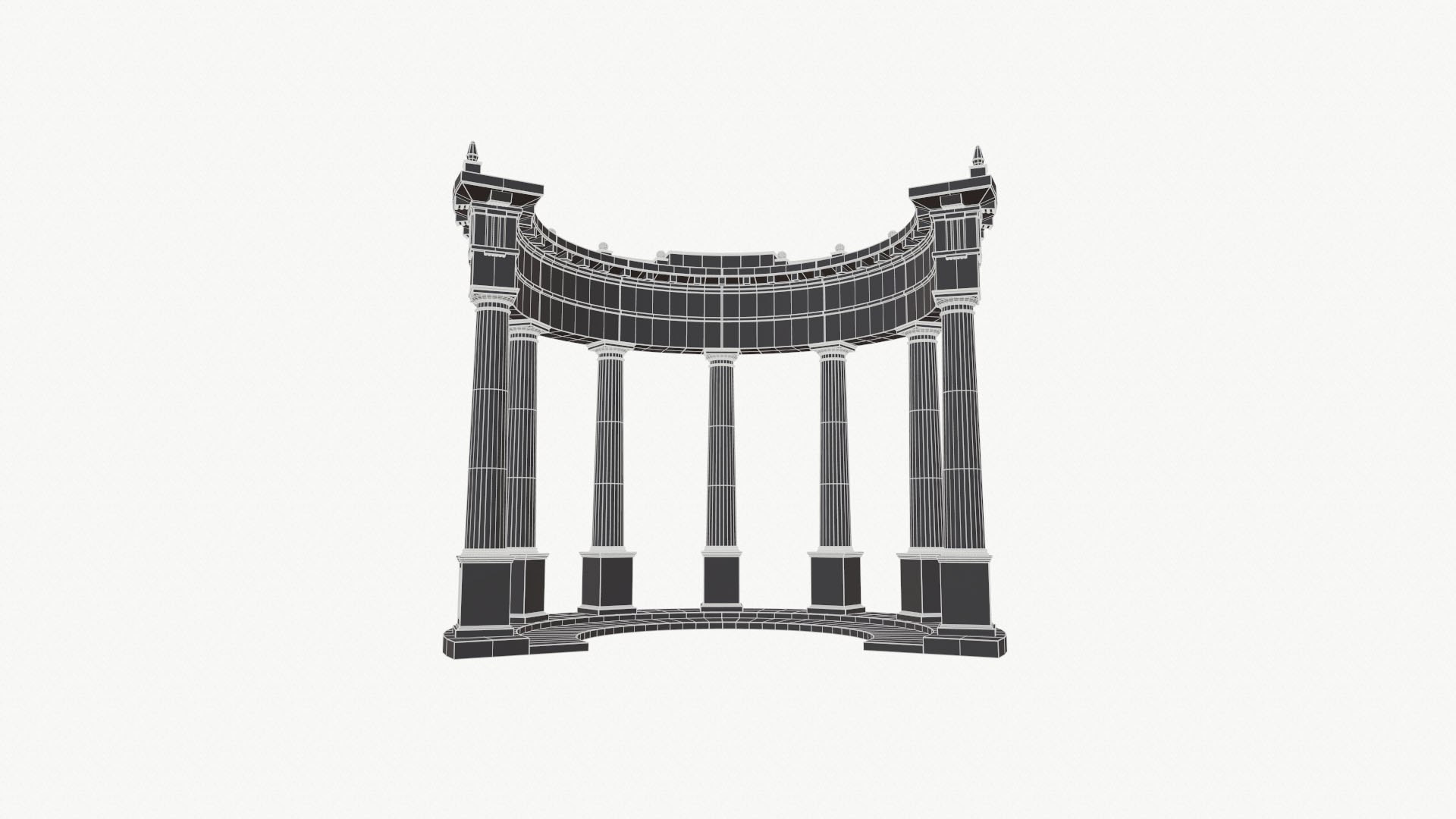 3D Rotunda Greek Order Model - TurboSquid 2072920