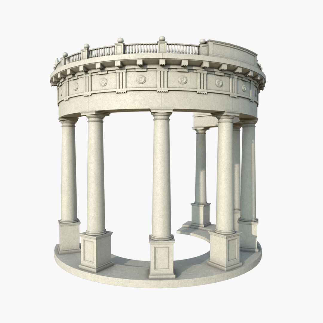 3D Rotunda Greek Order model - TurboSquid 2072920