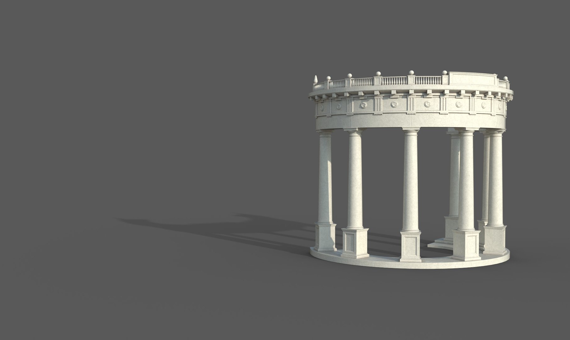 3D Rotunda Greek Order Model - TurboSquid 2072920