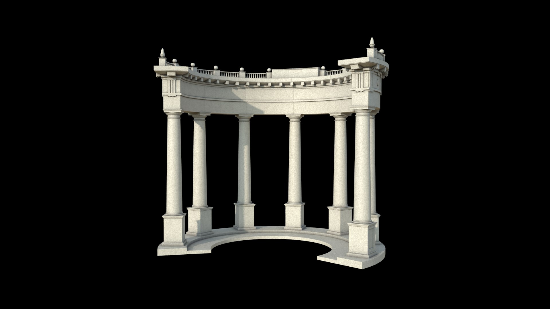 3D Rotunda Greek Order Model - TurboSquid 2072920