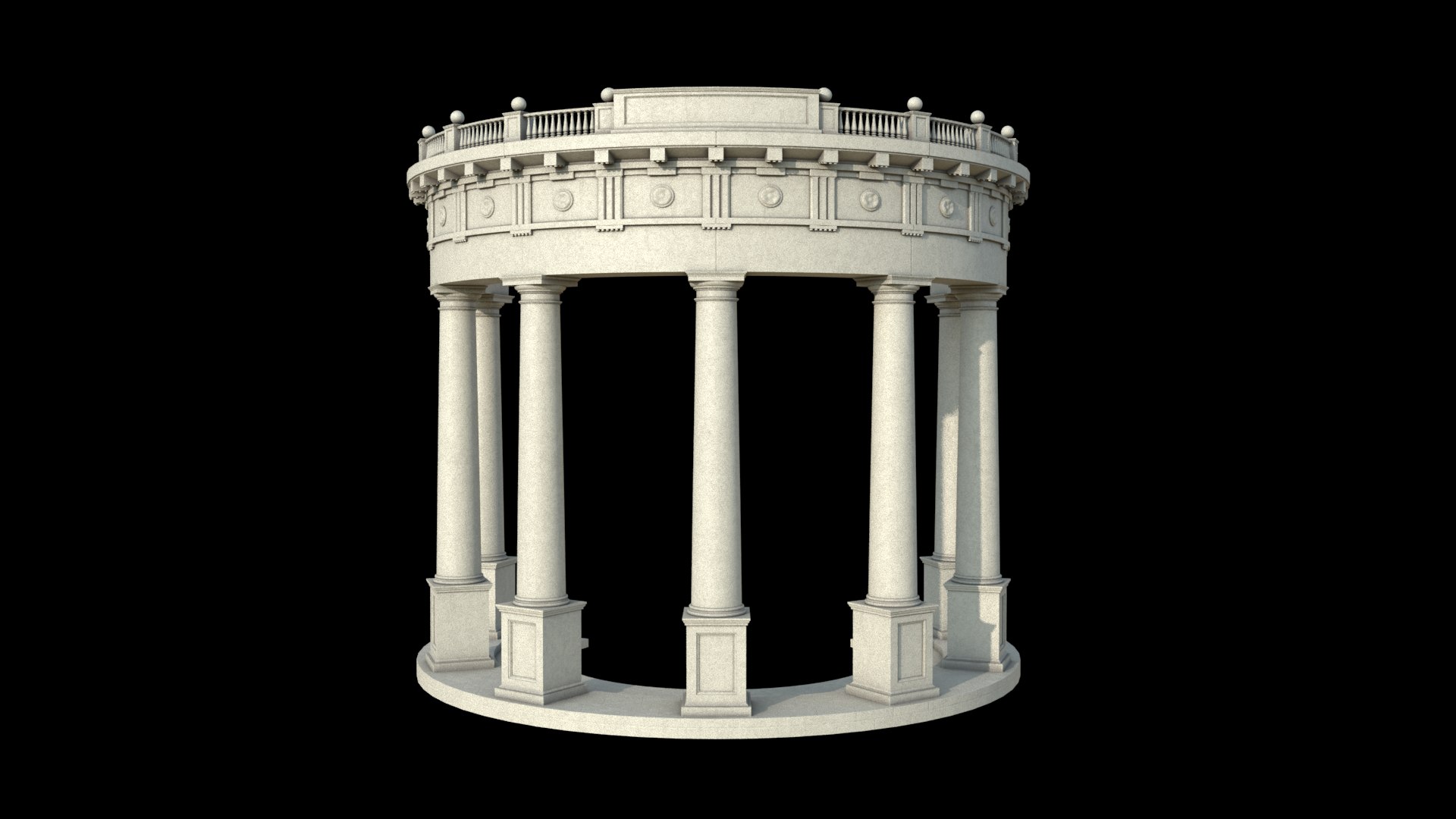 3D Rotunda Greek Order Model - TurboSquid 2072920
