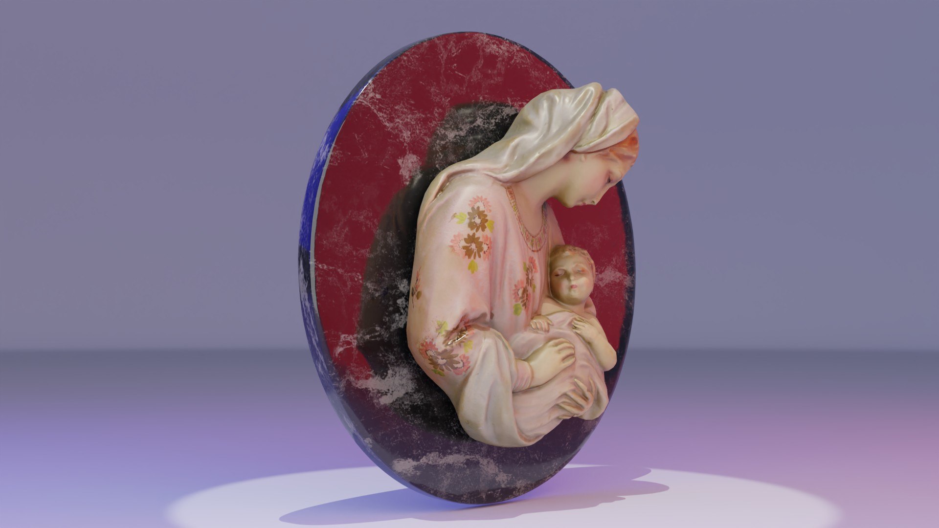 3D Mary With Baby Jesus Low-poly 3D Model - TurboSquid 1795103