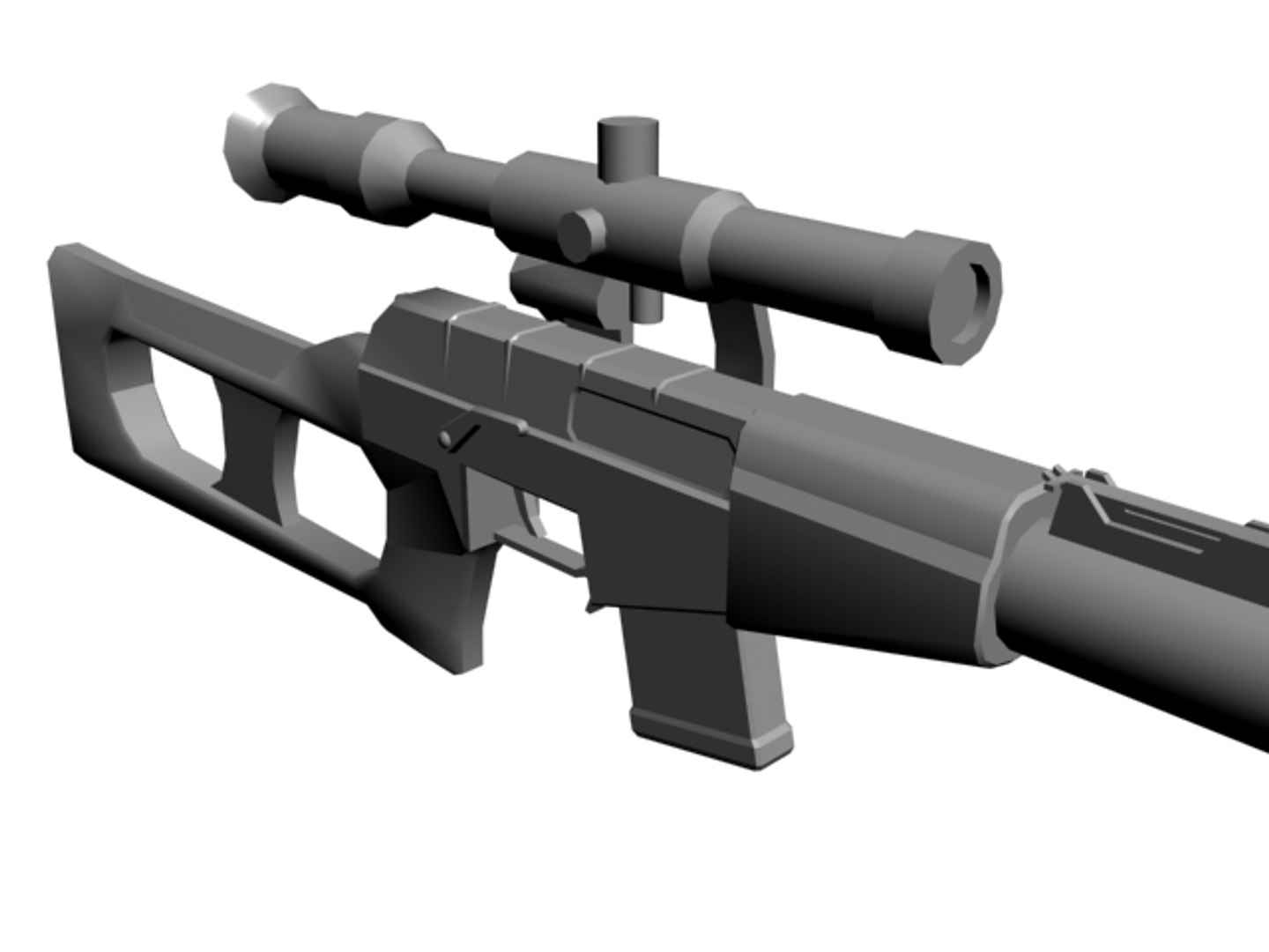 Vss Vintorez Sniper Rifle 3d 3ds