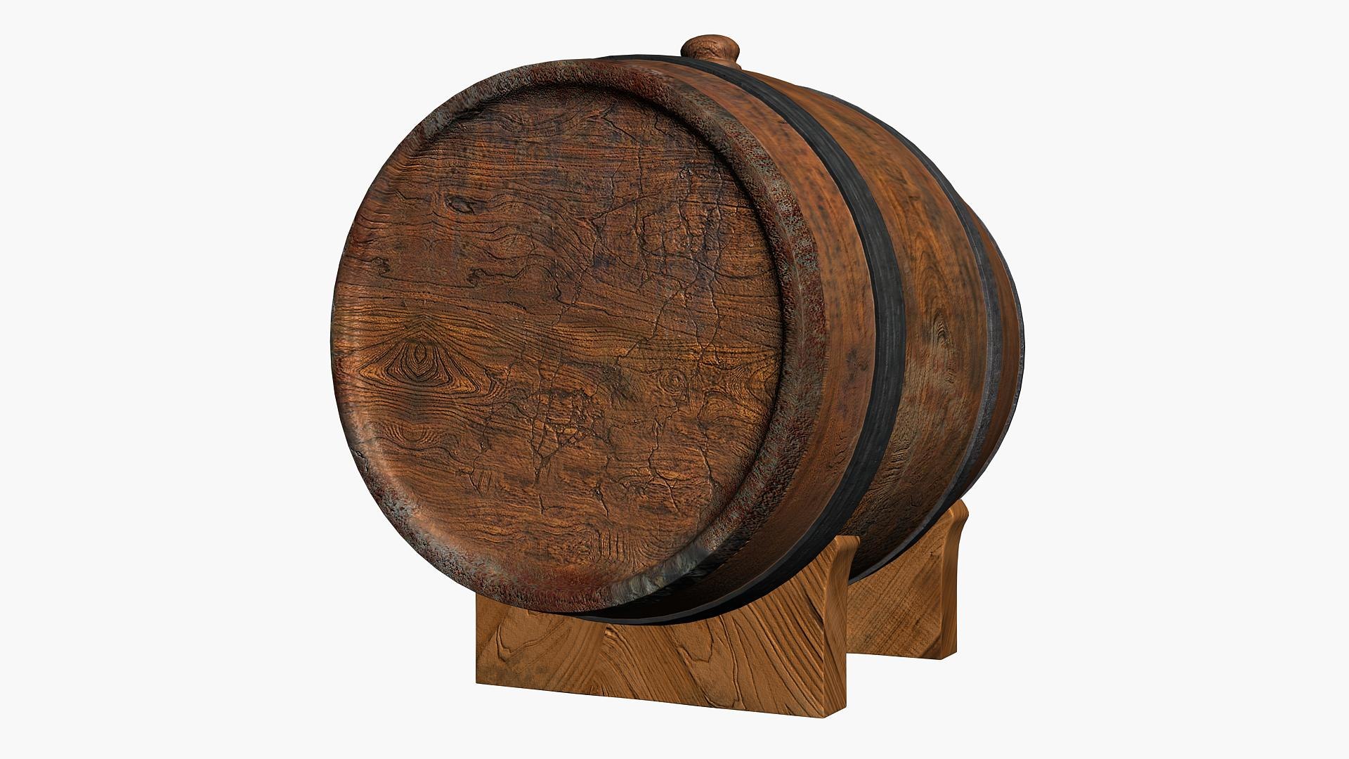 Whiskey Barrel 3D Model - TurboSquid 2113631