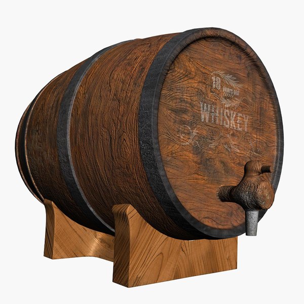 modelo 3d whiskey barrel - TurboSquid 2113631