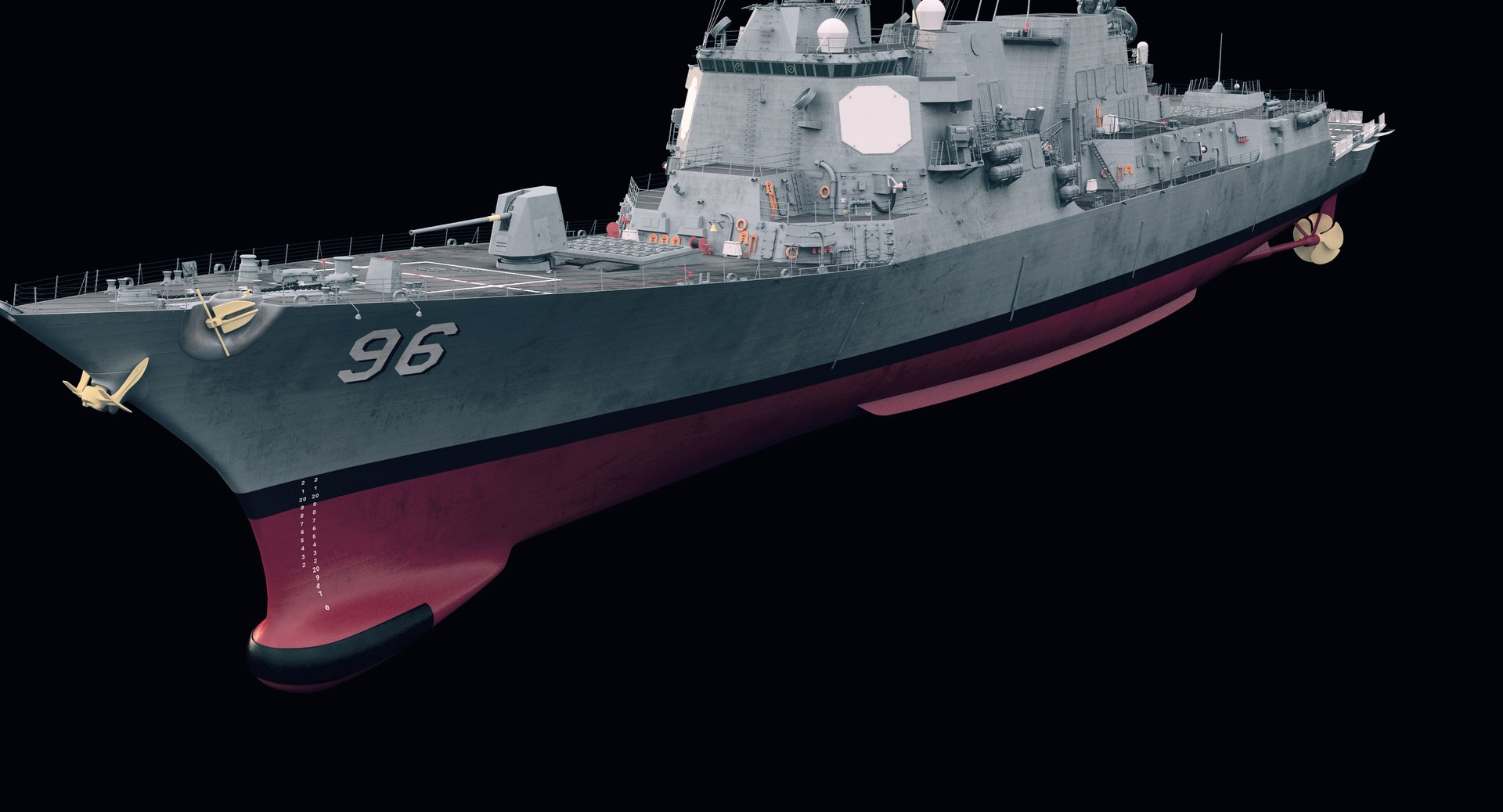 Uss Bainbridge 3d Model