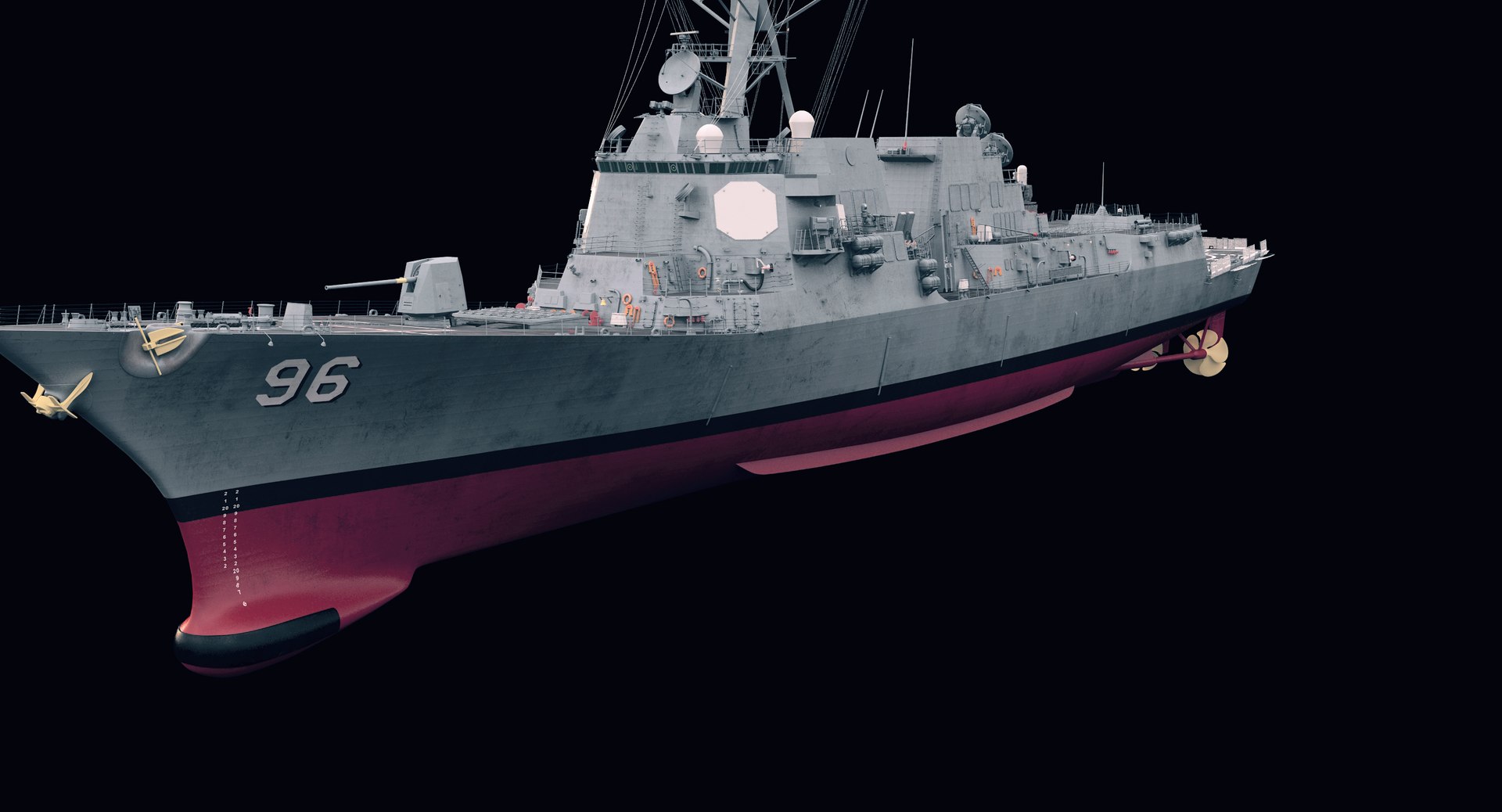 Uss Bainbridge 3d Model