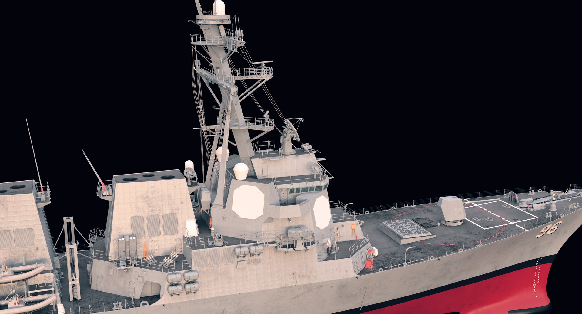 Uss Bainbridge 3d Model