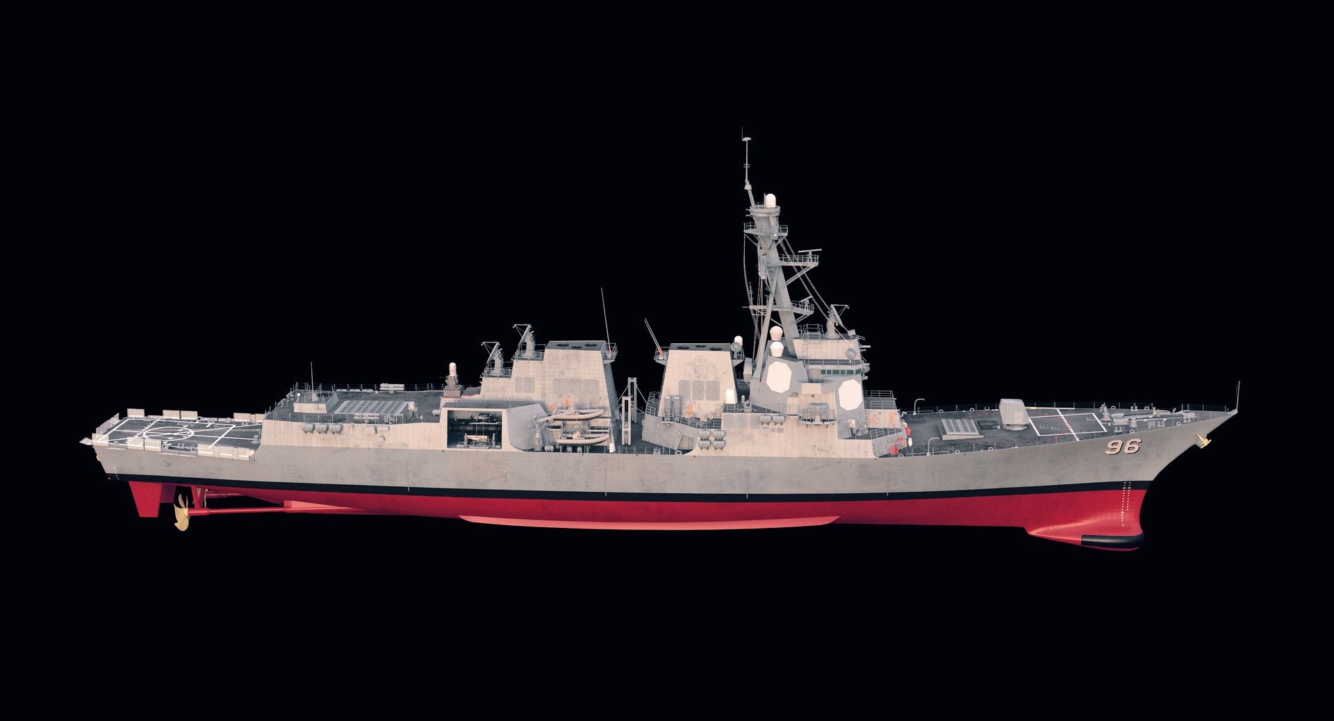Uss Bainbridge 3d Model