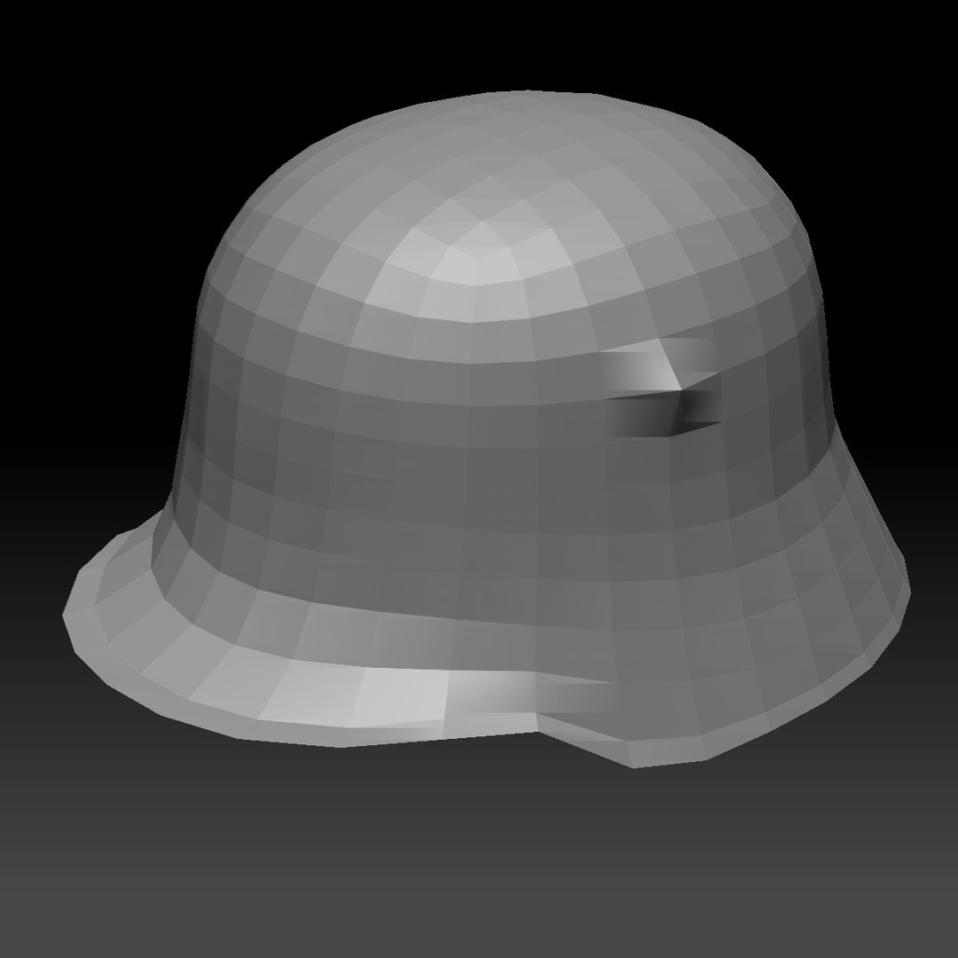 3d Ww1 German Helmet Model