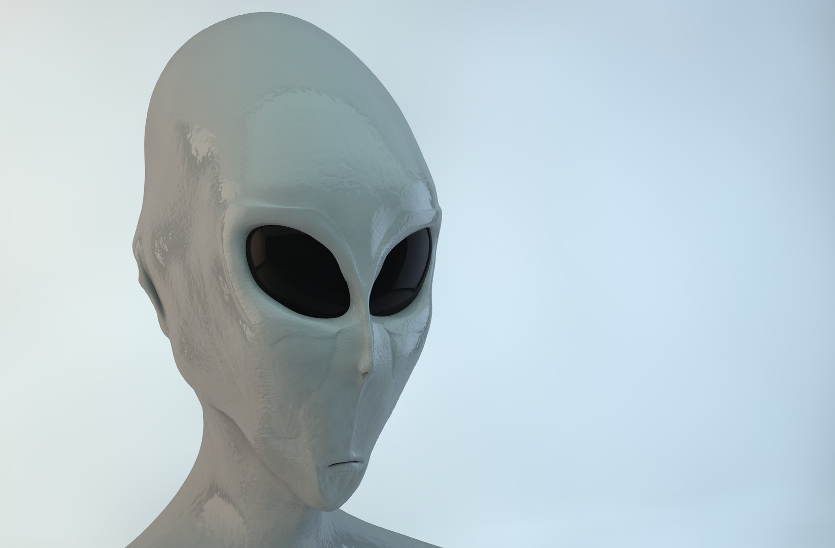 3d Model Of Alien Head