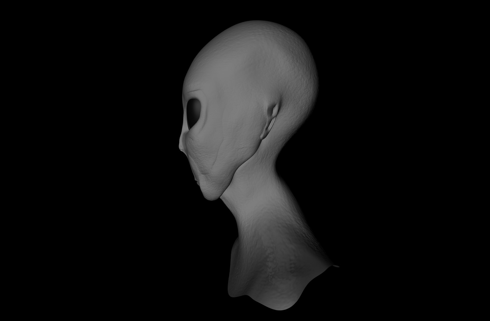 3d Model Of Alien Head