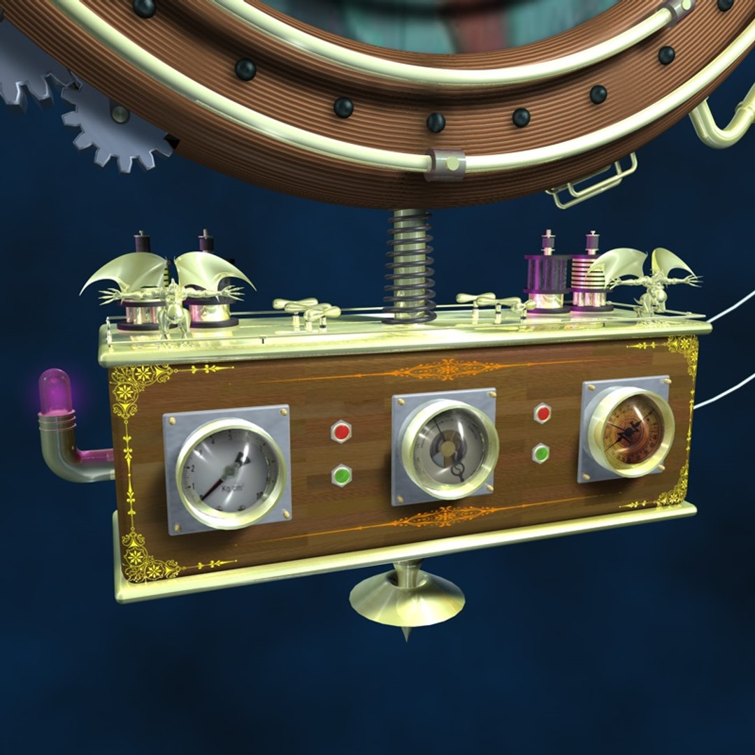 Steampunk Portal 3d C4d