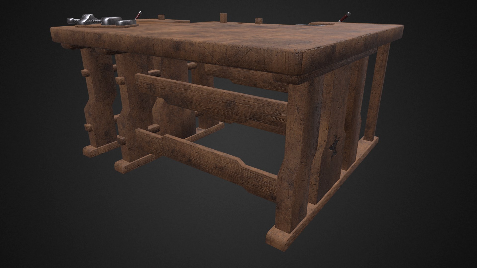 3D Workbench Work Bench Model - TurboSquid 1637393