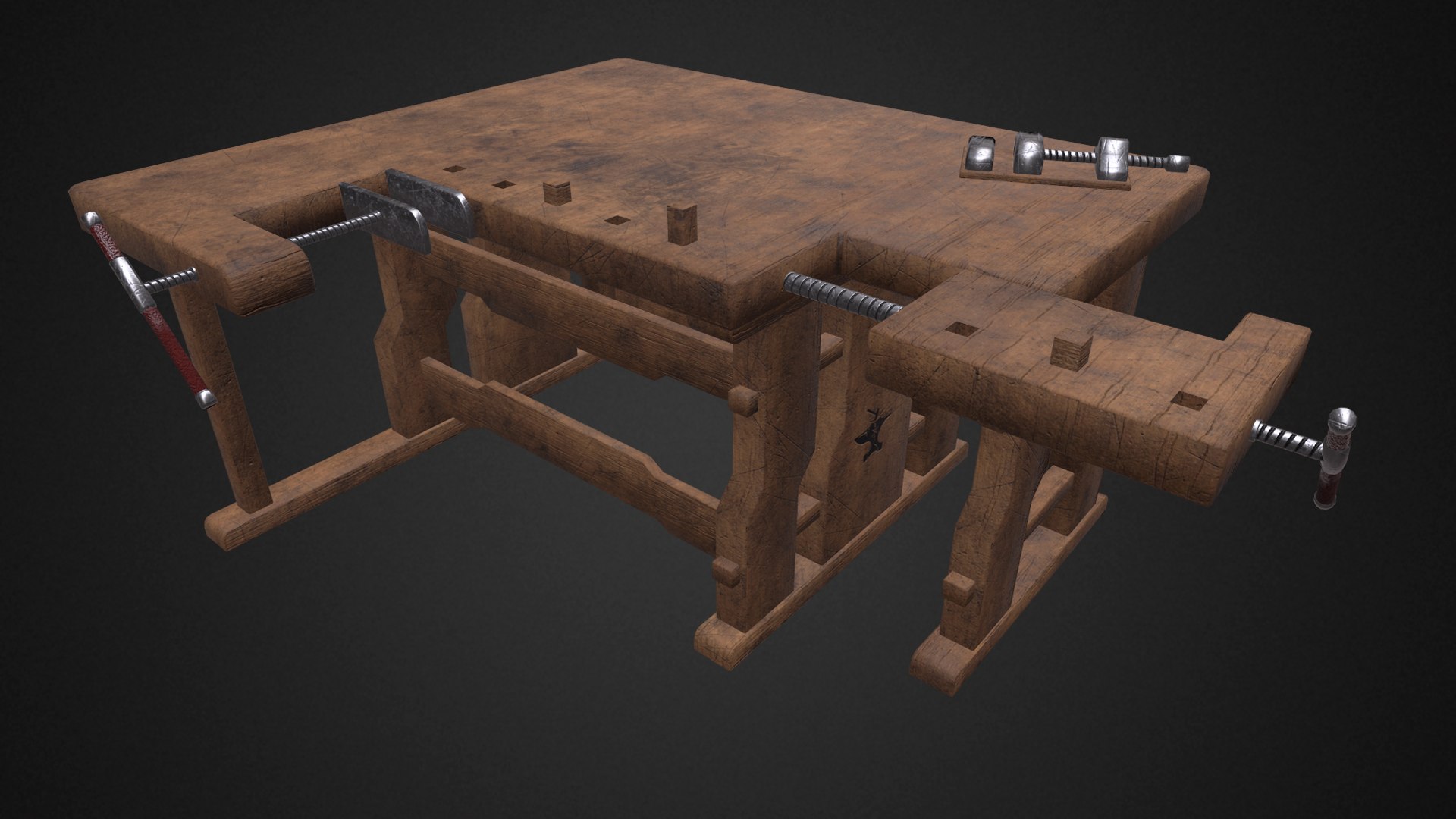 3D Workbench Work Bench Model - TurboSquid 1637393