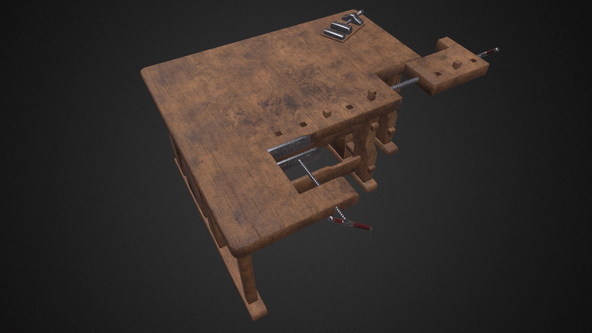 3D Workbench Work Bench Model - TurboSquid 1637393