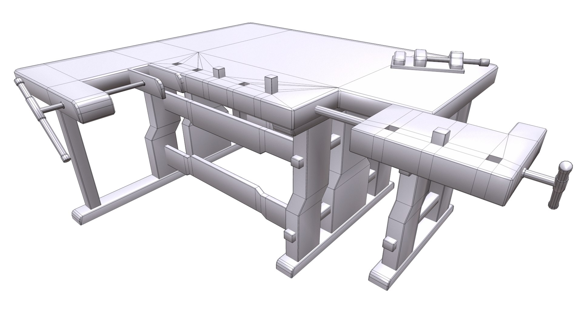 3D Workbench Work Bench Model - TurboSquid 1637393