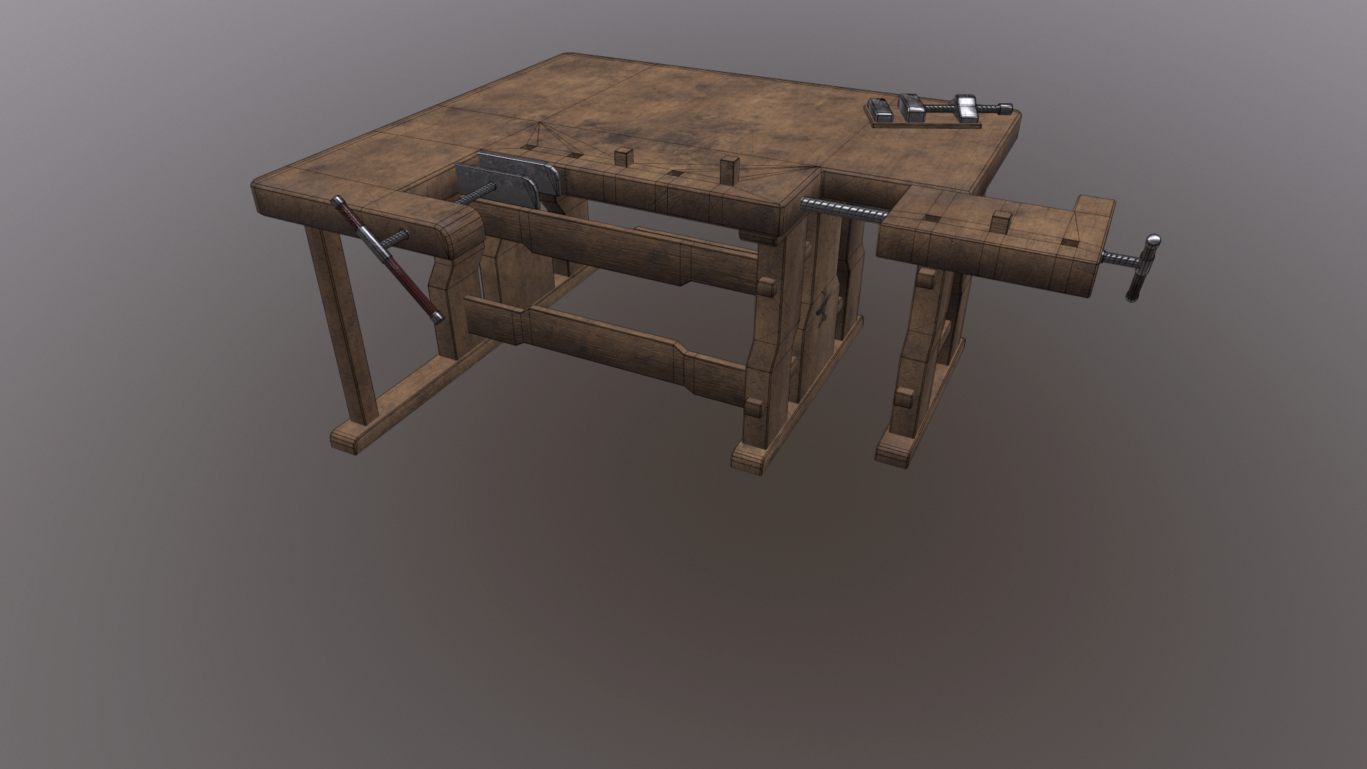 3D Workbench Work Bench Model - TurboSquid 1637393