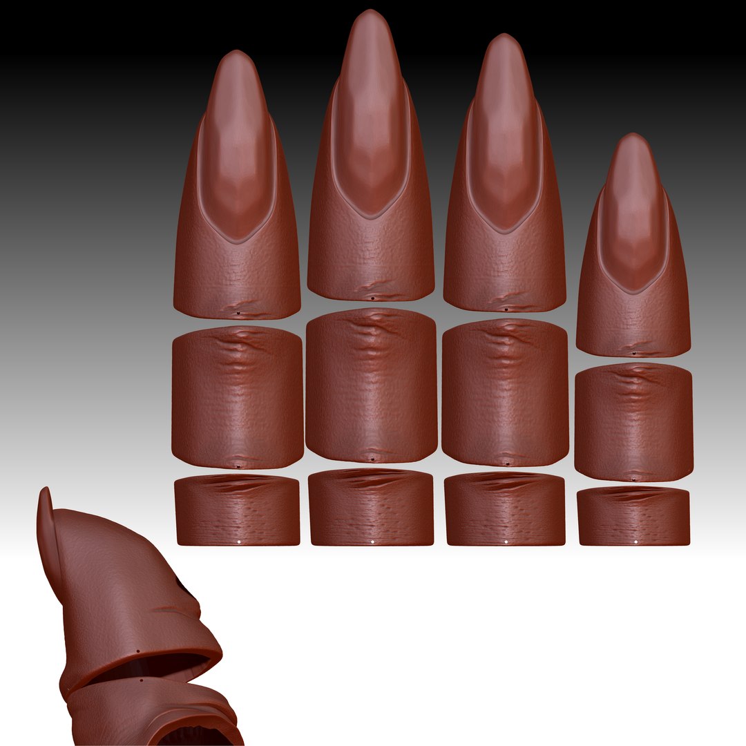 Titere bocon y 2 parpados - Mouth puppet and 2 eyelids model ...