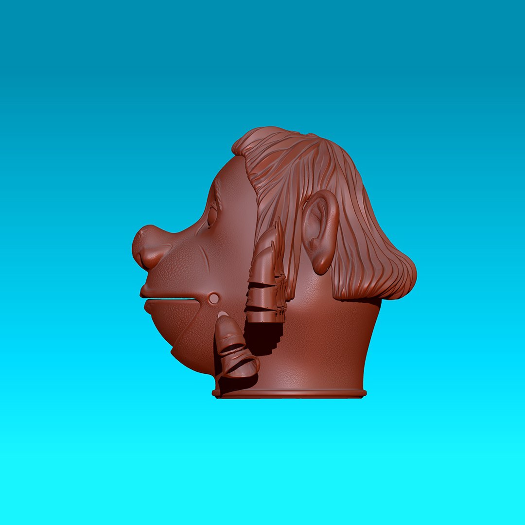 Titere bocon y 2 parpados - Mouth puppet and 2 eyelids model ...
