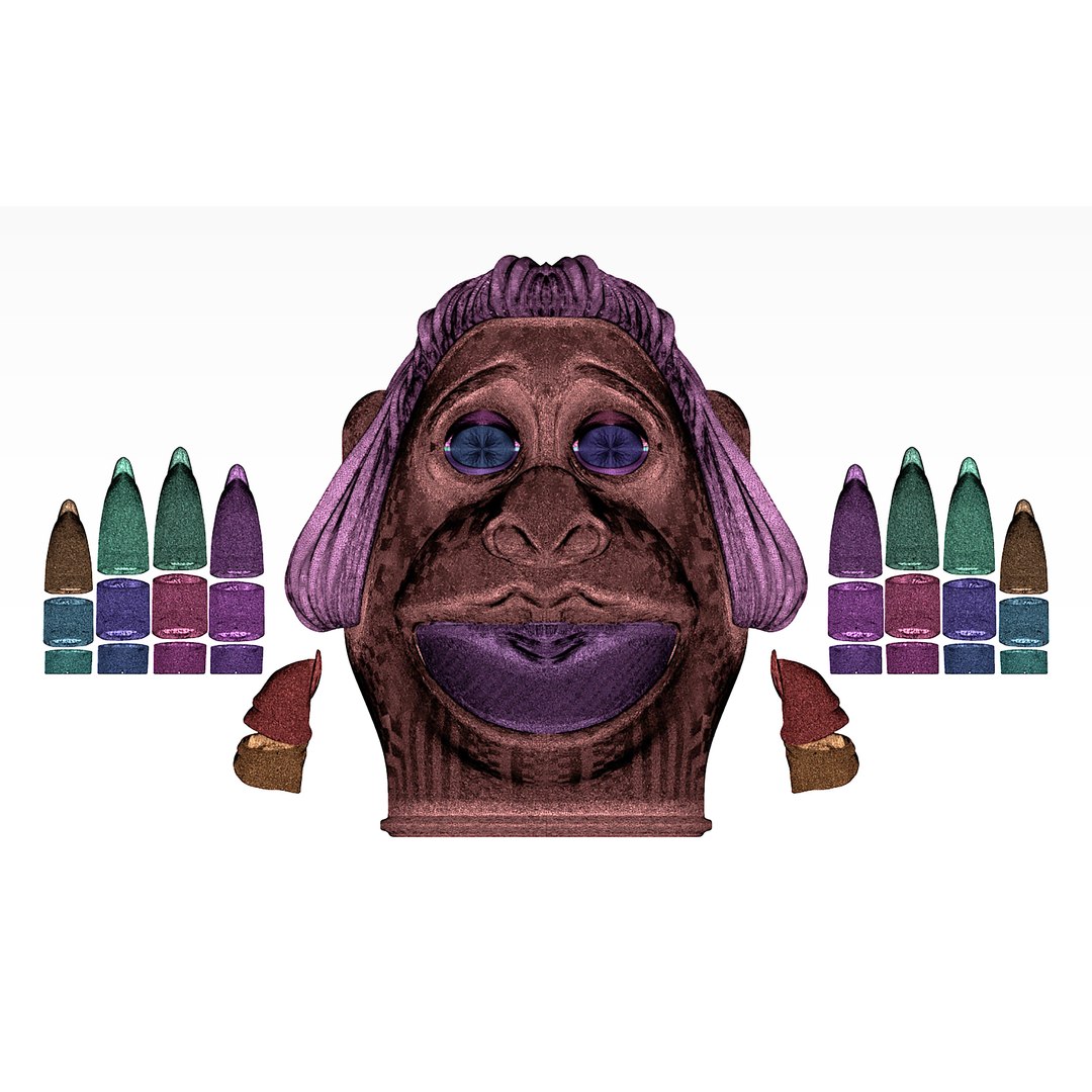 Titere bocon y 2 parpados - Mouth puppet and 2 eyelids model ...