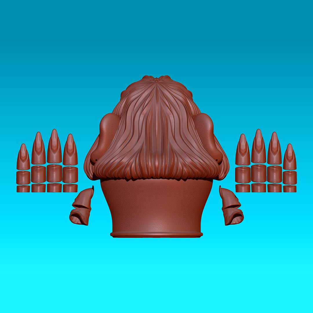 Titere bocon y 2 parpados - Mouth puppet and 2 eyelids model ...