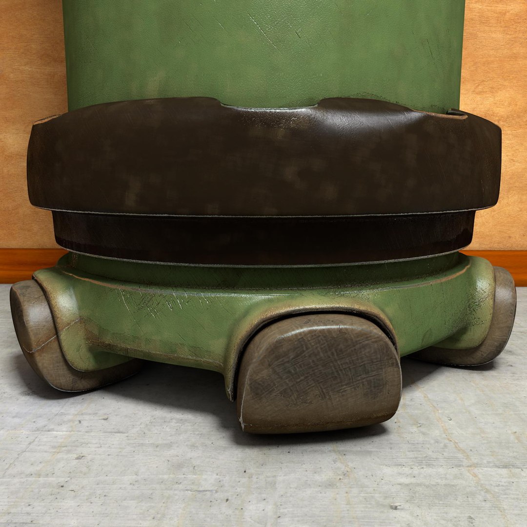 Cylindric Container 3d Obj