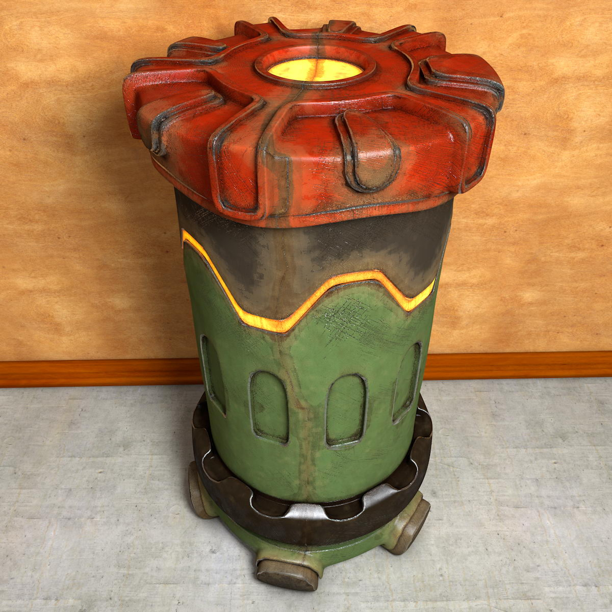 cylindric container 3d obj