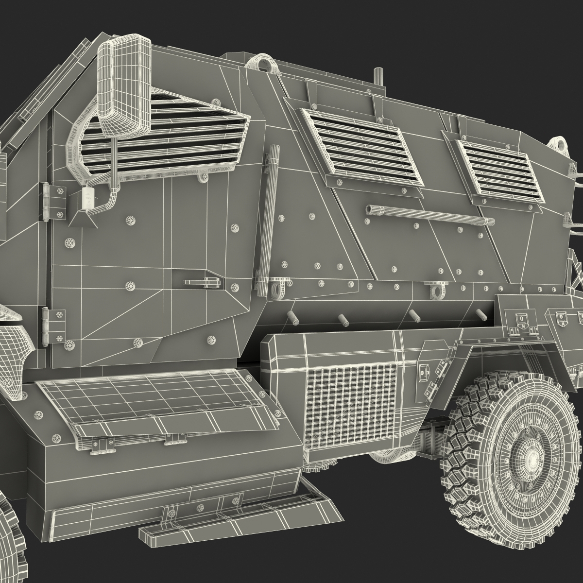 3d model maxxpro mrap armoured fighting vehicle