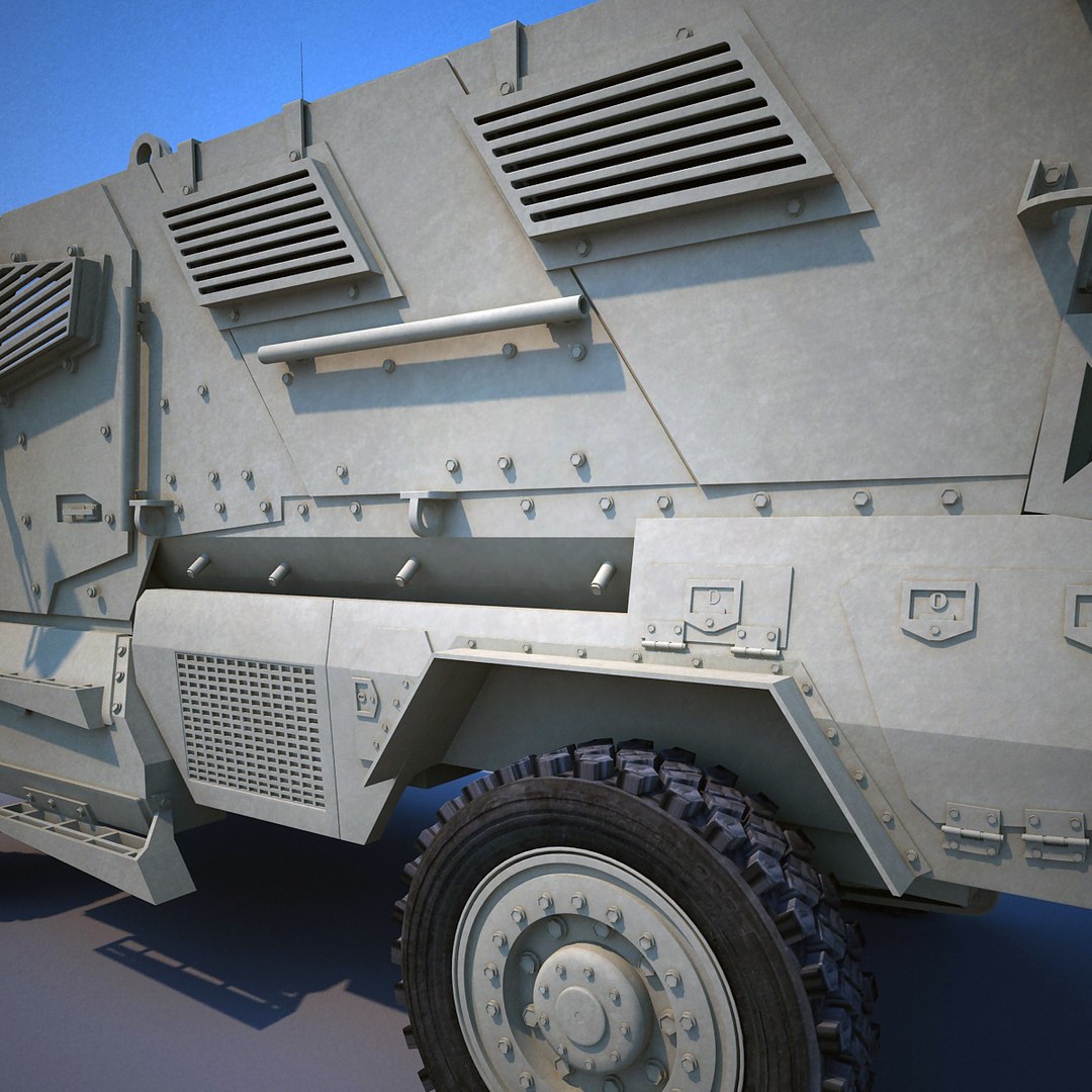 3d Model Maxxpro Mrap Armoured Fighting Vehicle